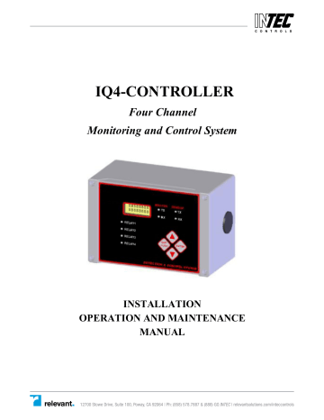 iq4-controller - INTEC Controls | Manualzz
