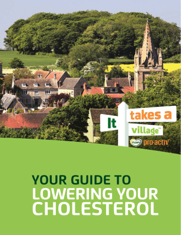 Cholesterol Lowering Guide - Flora pro.activ | Manualzz