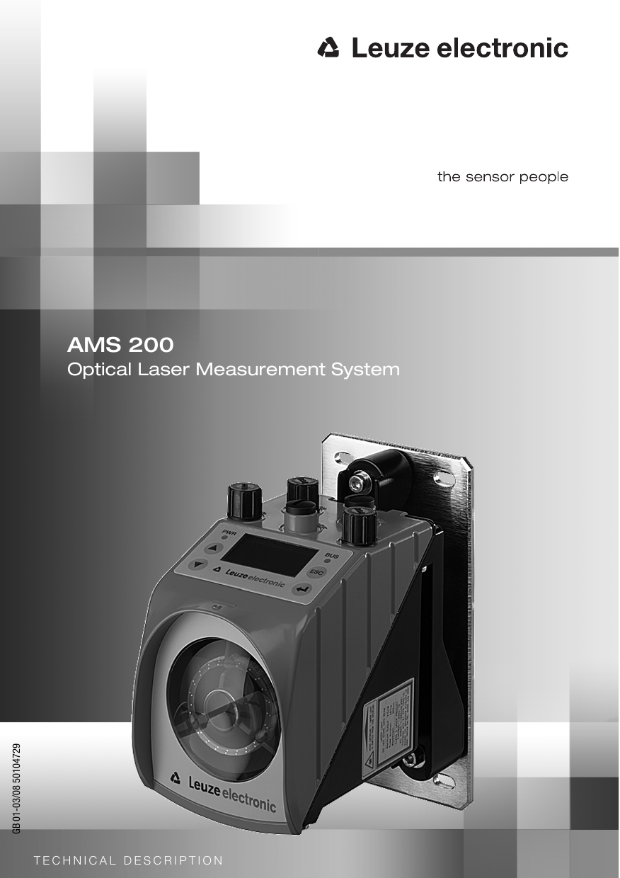Leuze electronic AMS 200 Technical Description | Manualzz