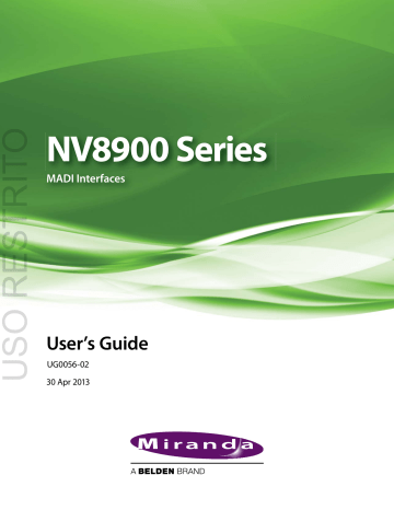 NV8900 Series | Manualzz