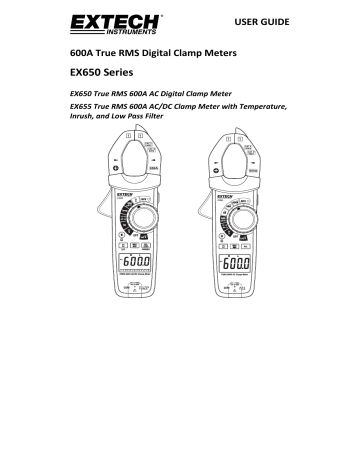 Extech EX650 EX655 User Guide | Manualzz