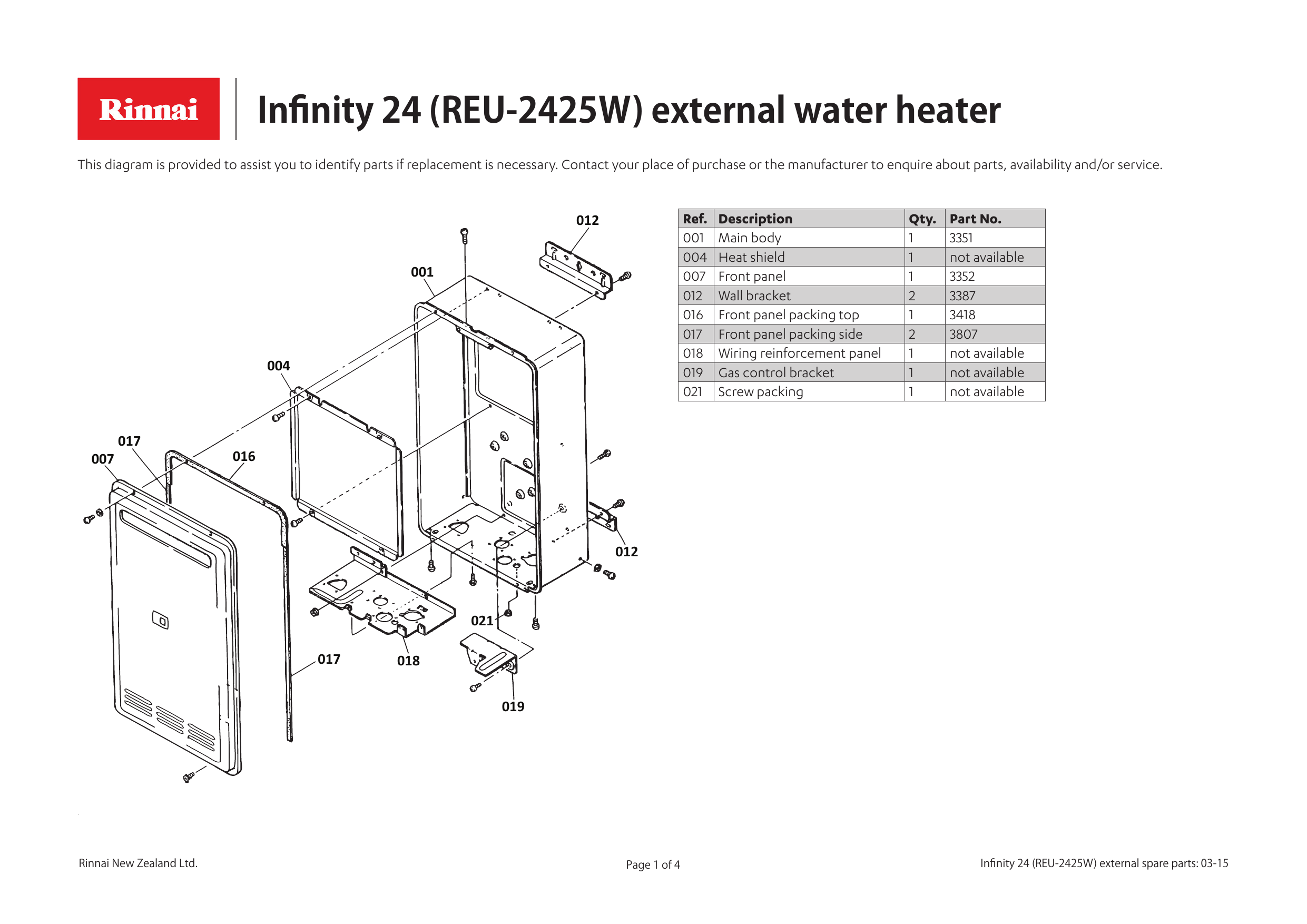 Rinnai Gas Heater Spare Parts | Reviewmotors.co