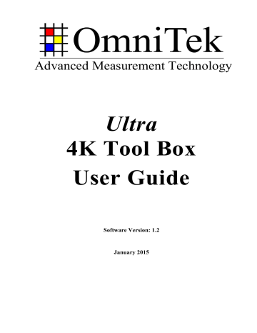 Ultra 4K Tool Box User Guide | Manualzz