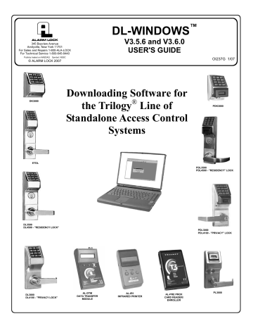 Alarm Lock DL-WINDOWS V3.6.0 User manual | Manualzz