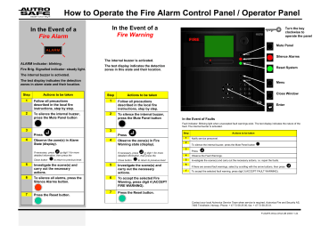 Autronica Fire Alarm Control Panel User Manual | Manualzz