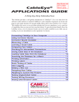 CAMI CableEye Applications Guide | Manualzz