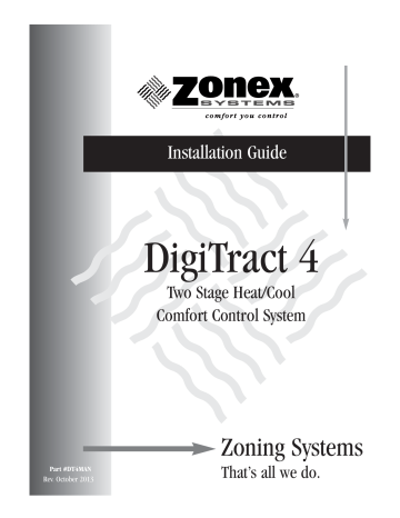 Zonex DigiTract 4 Installation Guide | Manualzz