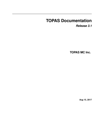 TOPAS software 3.1 documentation | Manualzz