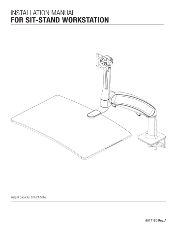 Sit-stand workstation Installation Manual | Manualzz