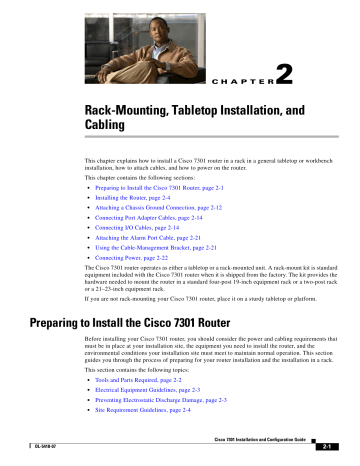 Cisco 7301 Router Installation and Configuration Guide | Manualzz