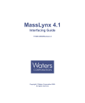 MassLynx 4.1 Interfacing Guide | Manualzz