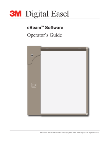3M Digital Easel eBeam Operator's Guide | Manualzz