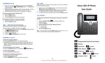 Cisco 7841 IP Phone User Guide | Manualzz