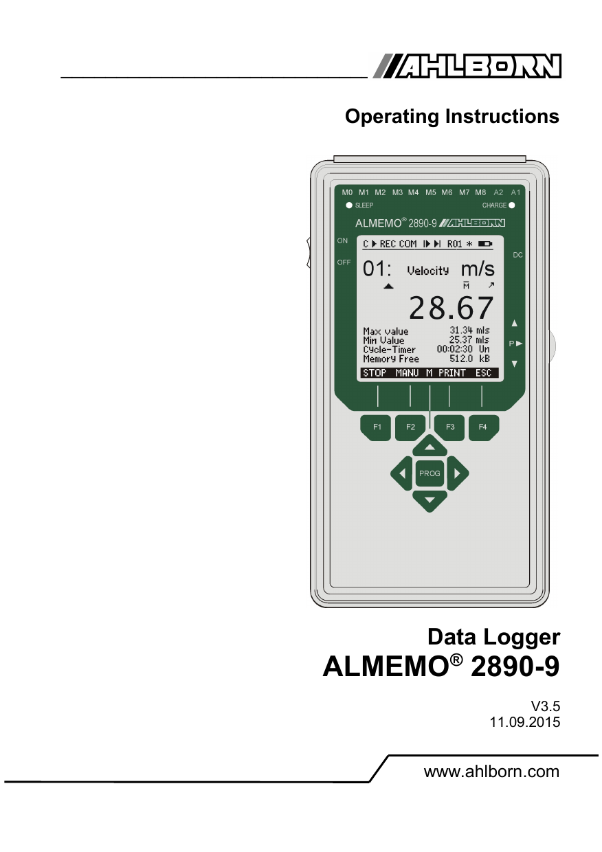 Ahlborn almemo® 2890-9 | Manualzz