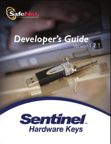 Sentinel Keys Developer's Guide - Version 1.2.1 | Manualzz