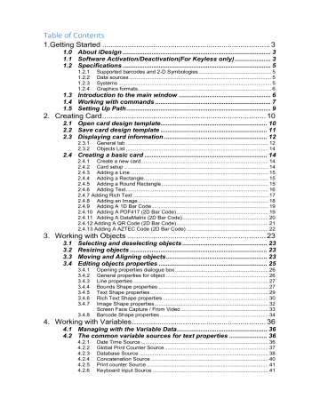 iDesign User Guide - Card Designing and Printing Software | Manualzz