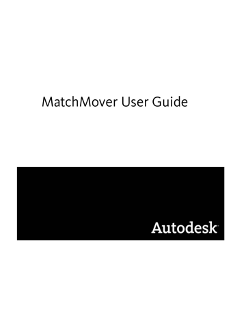 MatchMover User Guide | Manualzz