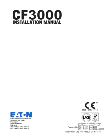 Eaton CF3000 Installation Manual | Manualzz