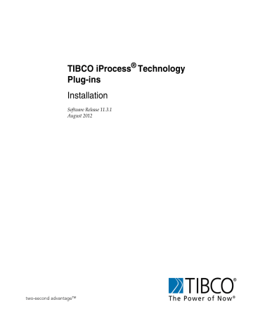 TIBCO iProcess Technology Plug-ins Installation Guide | Manualzz