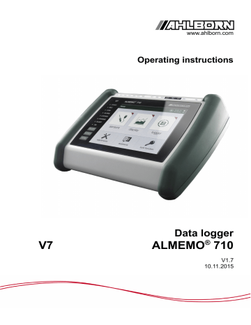 Ahlborn ALMEMO 710 Operating Instructions Manual | Manualzz