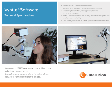 CareFusion Vyntus PNEUMO, Vyntus IOS, Vyntus APS Technical ...