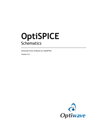 OptiSPICE Schematics User's Reference | Manualzz