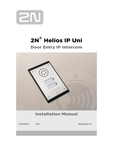 2N Helios IP Uni Installation Manual - Download & Read | Manualzz