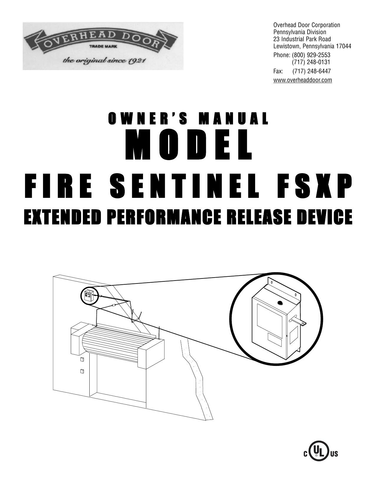 fire sentinel fsxp | Manualzz