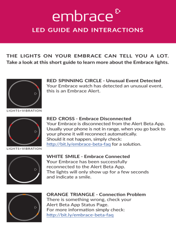 Smartwatch Embrace User Guide | Manualzz