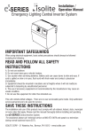 Isolite E3-MAC Series Installation & Operation Manual | Manualzz