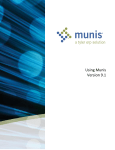 Munis User Manual | Manualzz