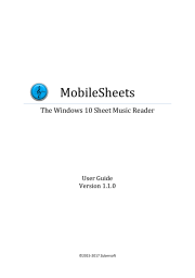 Zubersoft MobileSheets - User manual, User Guide