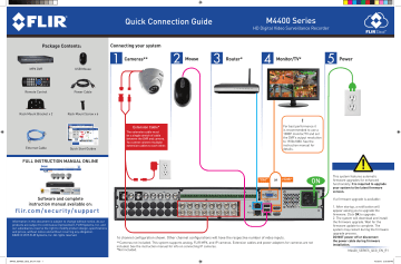 FLIR M4400 Series MPX Megapixel Over Coax Series DVRs Guide | Manualzz