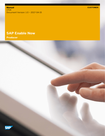 SAP Enable Now Manual | Manualzz