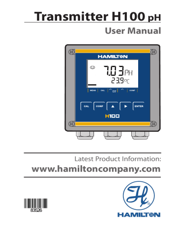 HAMILTON Transmitter H100 pH User Manual | Manualzz