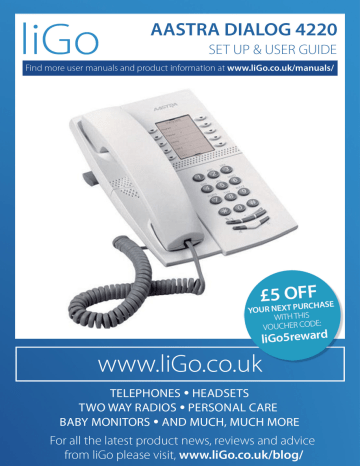 Aastra Dialog 4220 Lite, Aastra Dialog 4220 Office User Guide | Manualzz