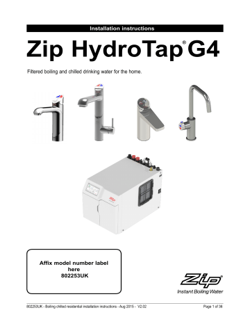 Trouble shooting table. Zip HydroTap G4 | Manualzz