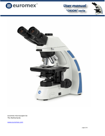 euromex OXION User Manual | Manualzz