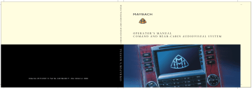 Maybach COMAND Operator's Manual | Manualzz