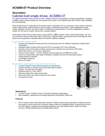 ACS880 07 Product Overview | Manualzz