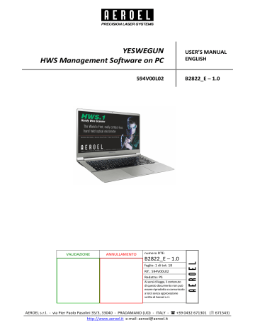 HWS Management Software 594V00L02 User's Manual | Manualzz