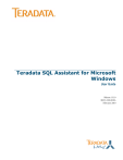 Teradata SQL Assistant User Guide | Manualzz