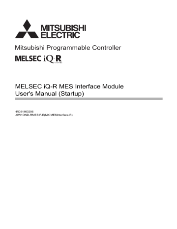 MELSEC iQ-R MES Interface Module MELSEC iQ-R RD81MES96 User's Manual ...