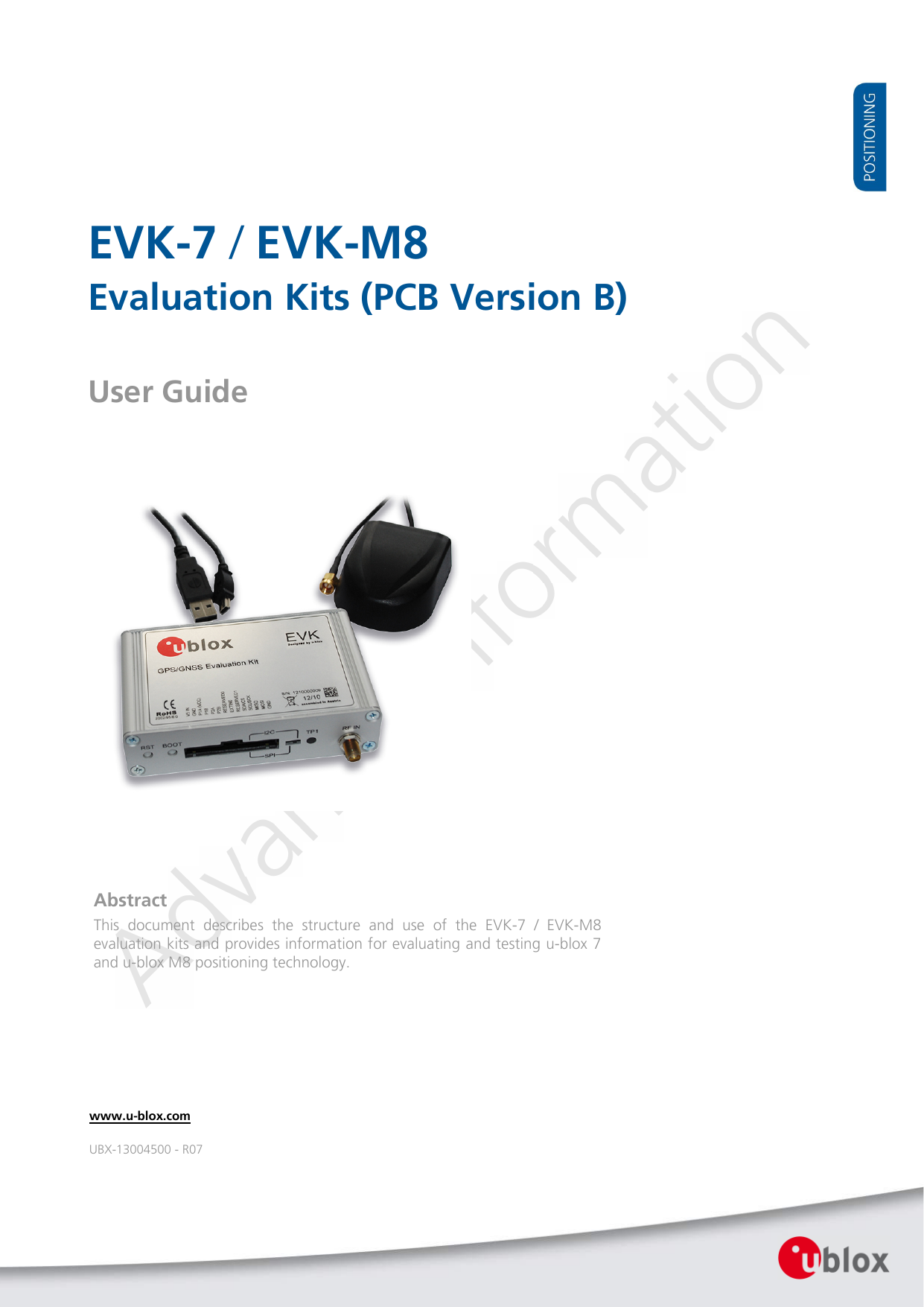 u-blox EVK-7 / EVK M8 User Guide | Manualzz