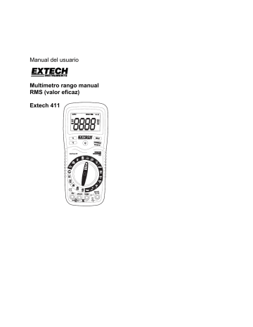 Extech Instruments 411 Manual de usuario | Manualzz