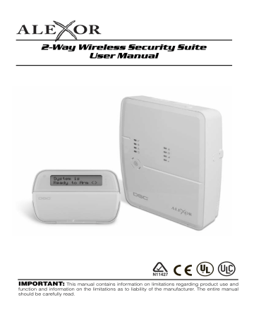 DSC ALEXOR PC9155 User manual | Manualzz