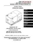 Generator Set MEP-803A 60 Hz, MEP-813A 400 Hz Technical Manual | Manualzz