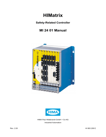 HIMA HIMatrix MI 24 014 manual | Manualzz