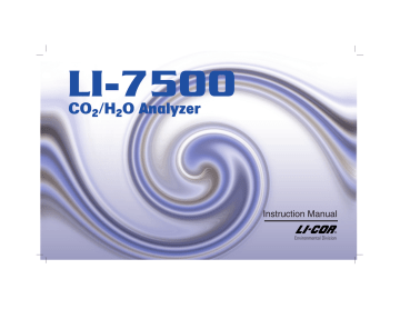 LI-COR LI-7500 Instruction manual | Manualzz