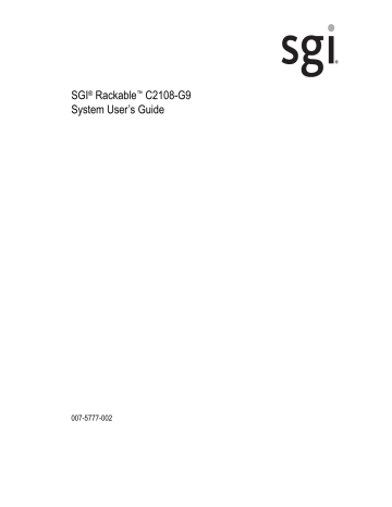 SGI Rackable C2108-G9 Server User's Guide | Manualzz
